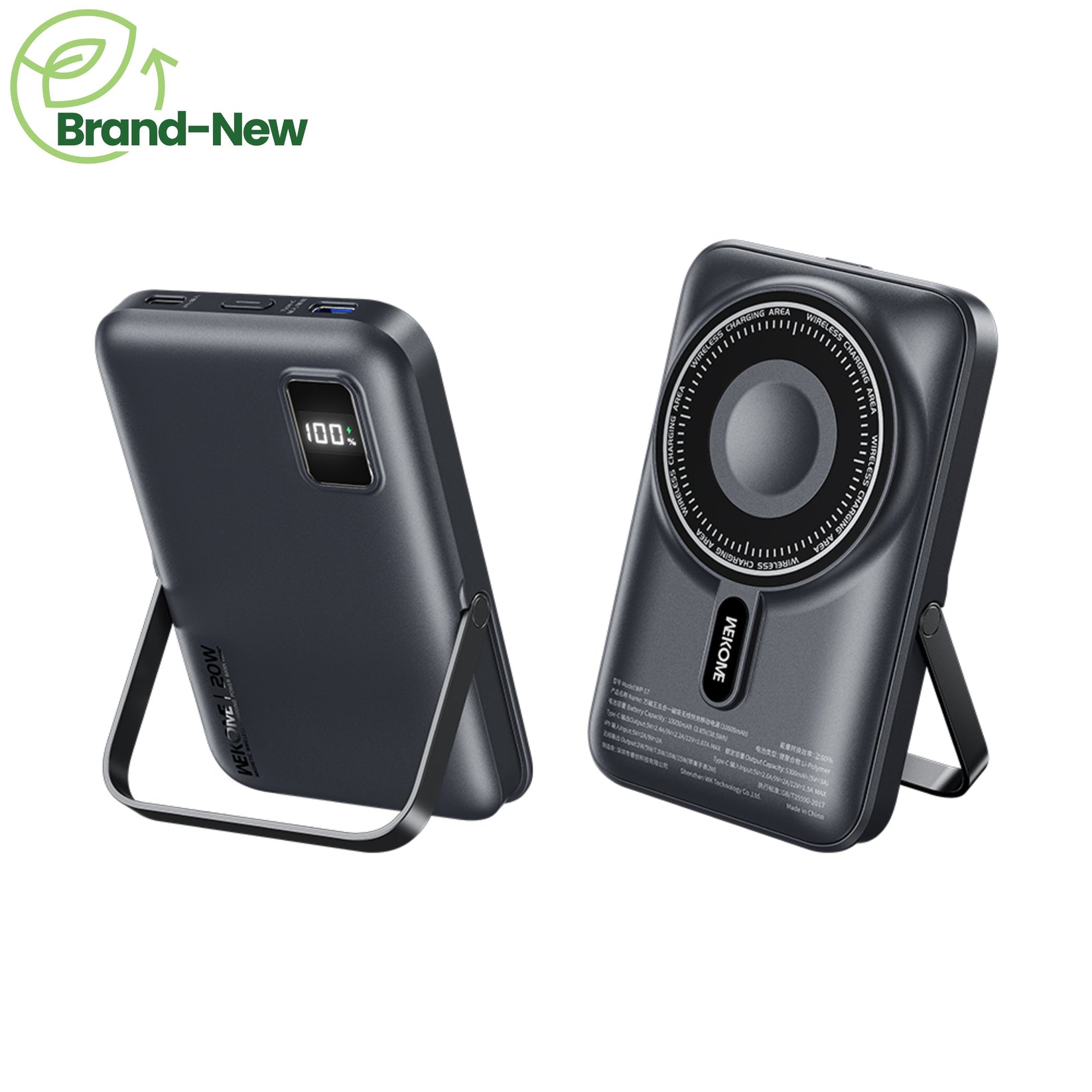 WEKOME WP-17 MAGNETIC WIRELESS 10000mAH POWERBANK 5-IN-1 | myhalo